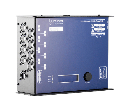 GigaSwitch 8 Truss 8 Ethernet Switch is a truss mountable device ...