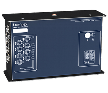 GigaSwitch 8 Truss 8 Ethernet Switch is a truss mountable device ...